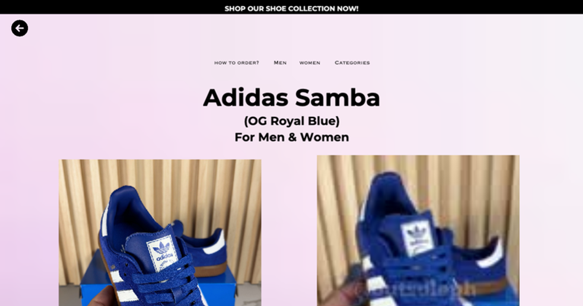 adidas samba OG Royal Blue