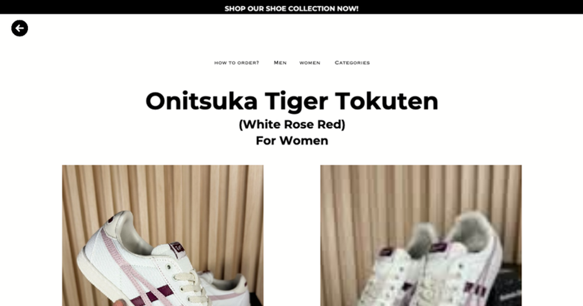 onitsuka tiger tokuten White Rose Red