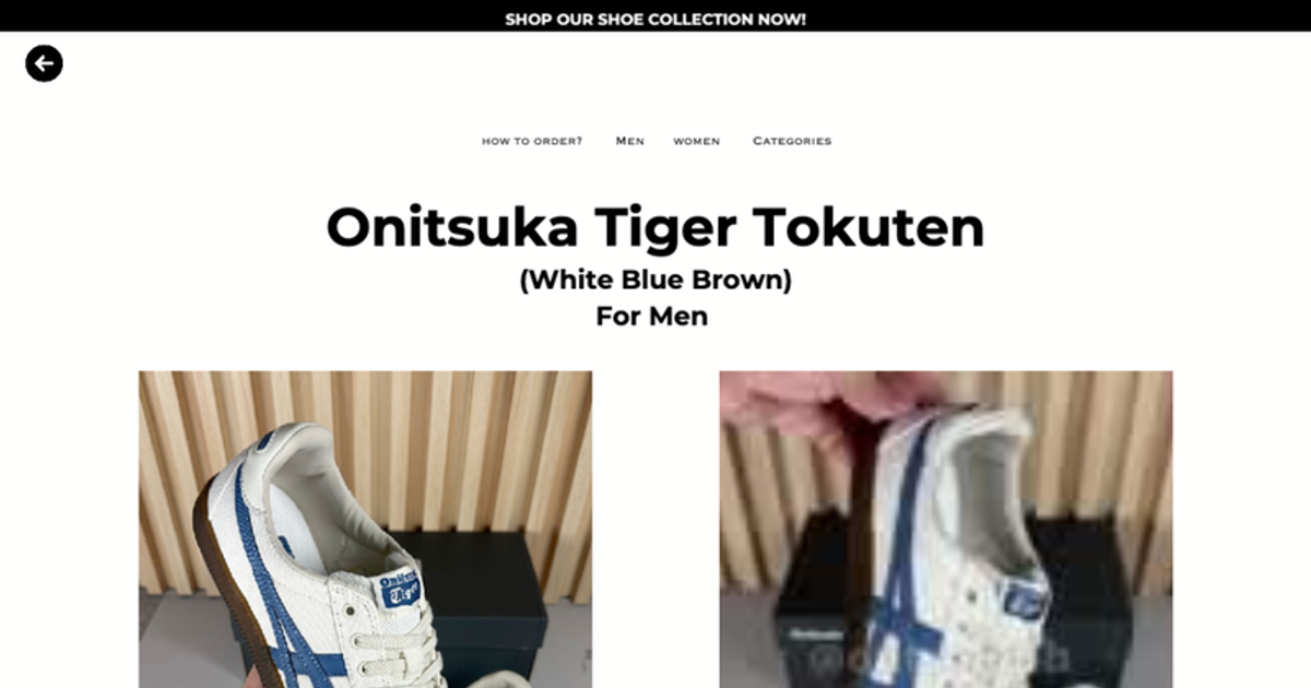 onitsuka tiger tokuten White Blue Brown