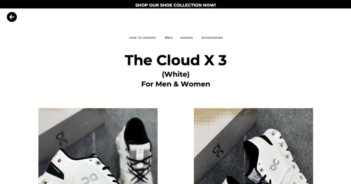 the cloud x 3 white
